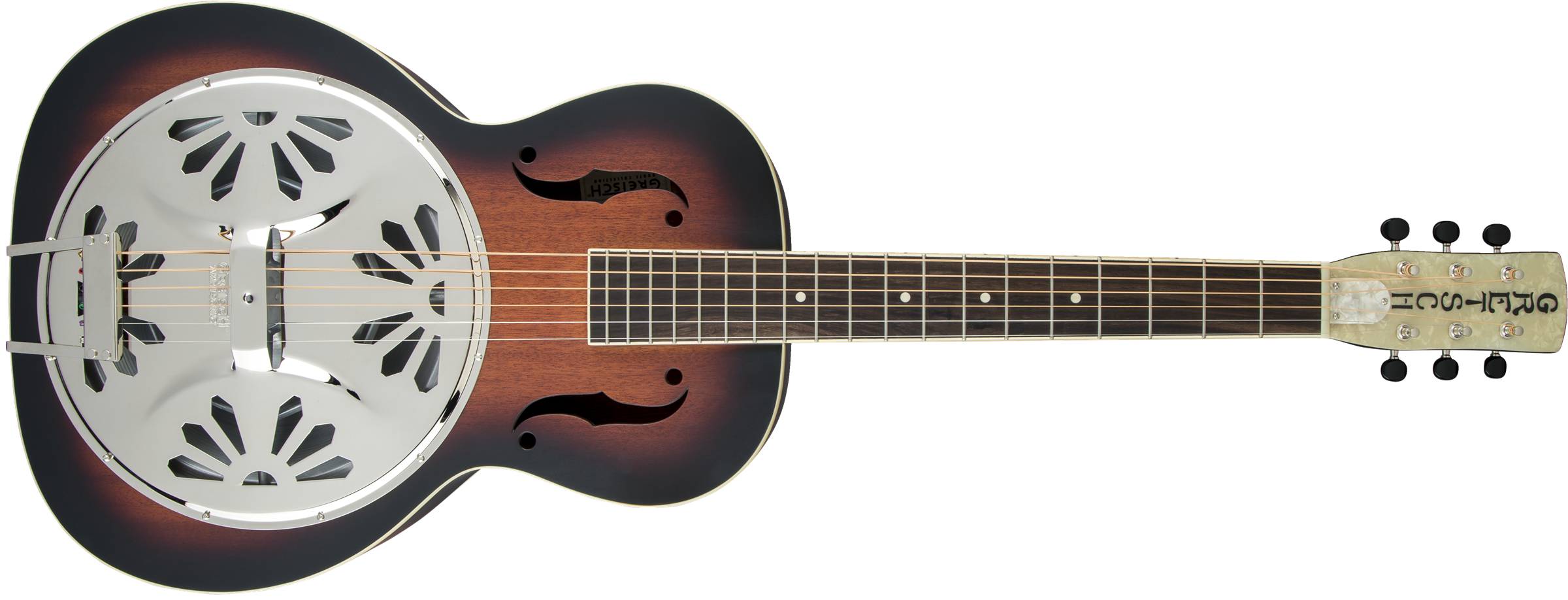 G9220 Bobtail™ Round-Neck A.E., Mahogany Body Spider Cone Resonator ...