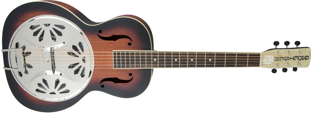 G9220 Bobtail™ Round-Neck A.E., Mahogany Body Spider Cone Resonator ...